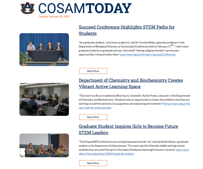 Recent Projects - Communications - Welcome - Auburn University College ...