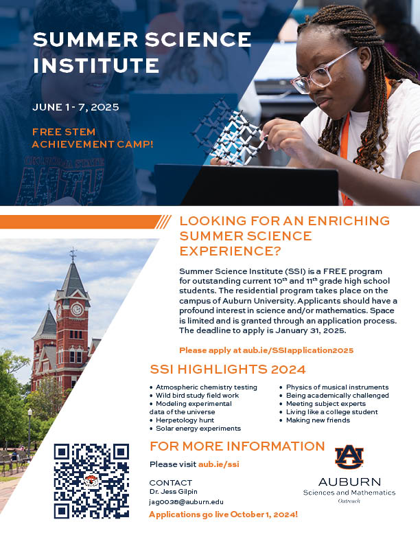SSI - Outreach - Auburn University College of Sciences and Mathematics