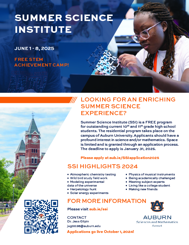 SSI - Outreach - Auburn University College of Sciences and Mathematics